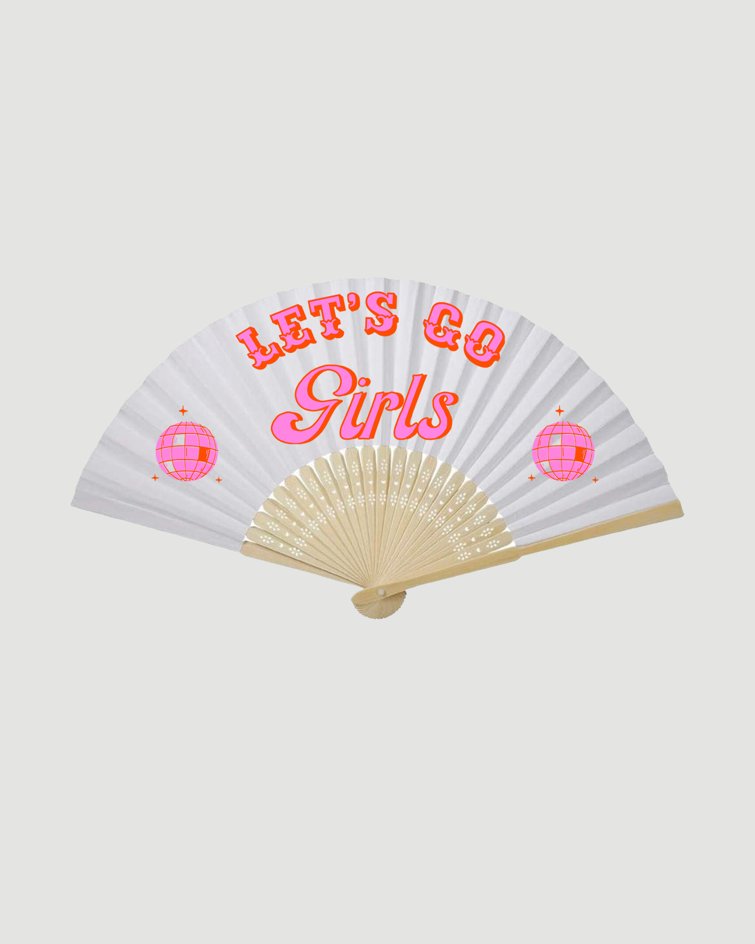 Let's Go Girls Paper Fan (Pack of 4) – Gigi & Olive