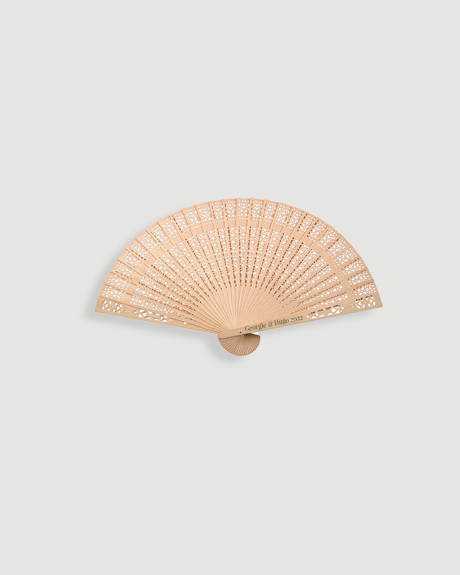 Personalised Sandalwood Fans (Pack of 50) – Gigi & Olive